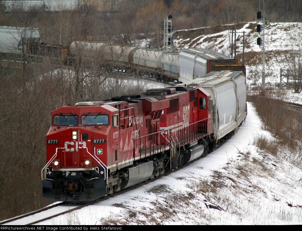 CP 246 South on the Hamilton Sub by Bayview Feb 18/08 @ 14:04